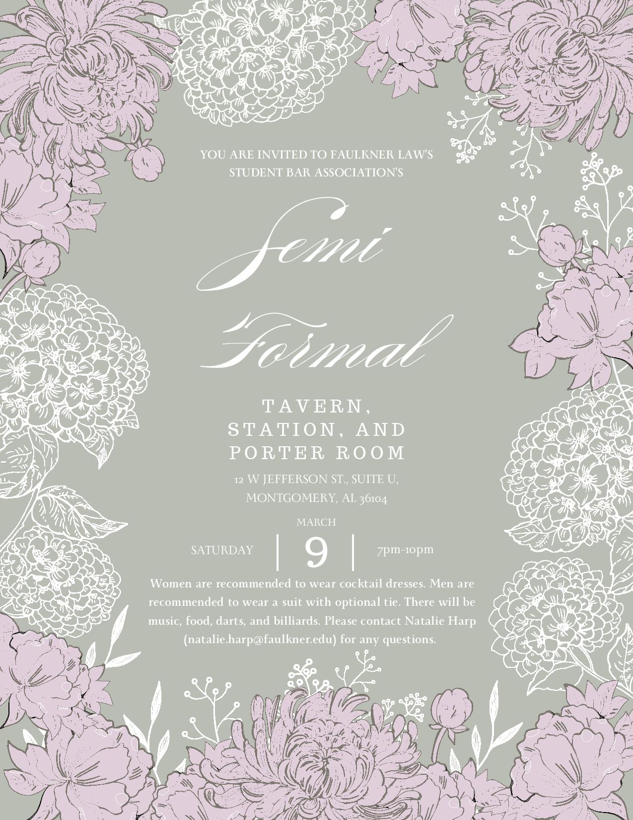 Student Bar Association Spring Semi Formal 2024 – Faulkner Law